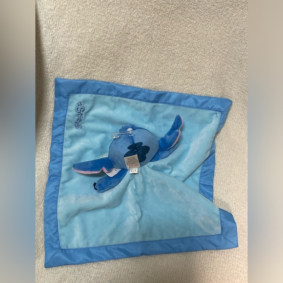 Disney | Toys | Disney Baby Stitch Security Blankie Lovey Plush 4x14 ...